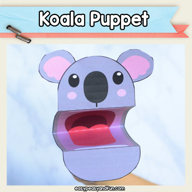 Koala Puppet Printable – EasyPeasyAndFun
